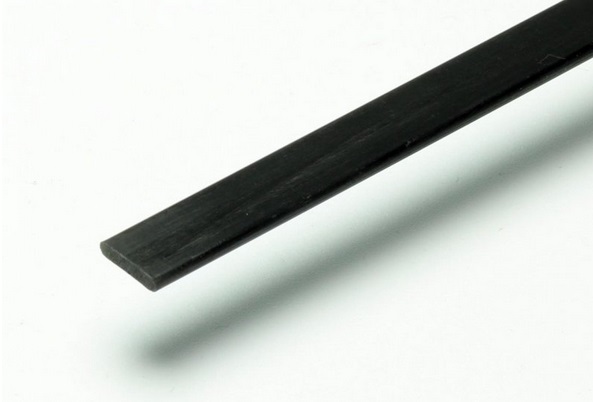 Kohlefaser-Vierkantstab Breite 10,0 mm / Dicke 0,5 mm / 1 m lang ...